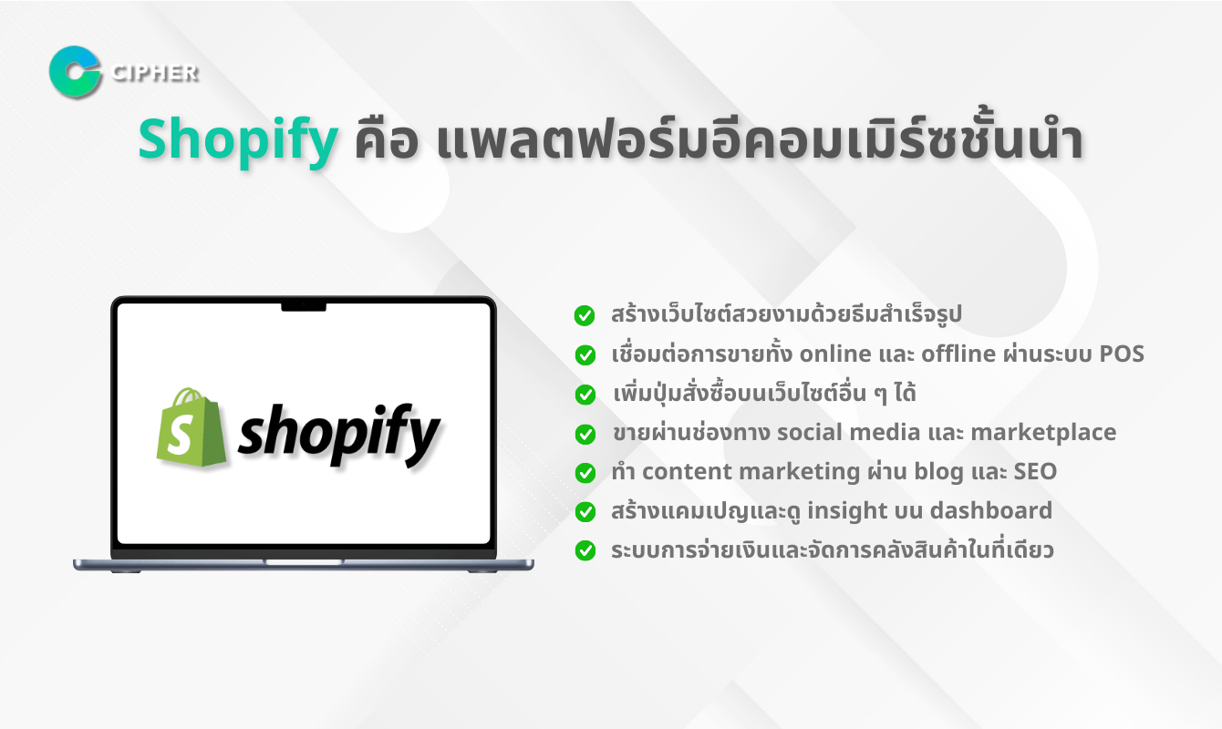 ทำไม Shopify ถึงเหมาะกับการสร้างเว็บไซต์ขายของออนไลน์