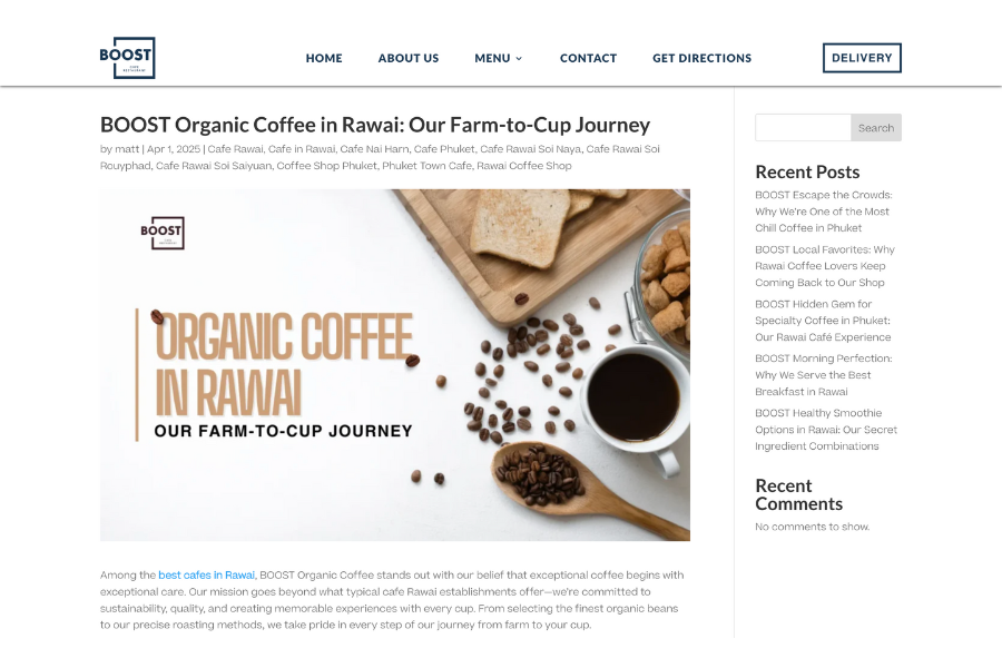 BOOST Cafe & Restaurant - CIPHER