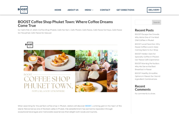 BOOST Cafe & Restaurant - CIPHER