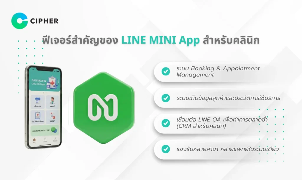 LINE MINI App สำหรับคลินิก: ลดภาระ ด้วยระบบนัดหมายอัตโนมัติ